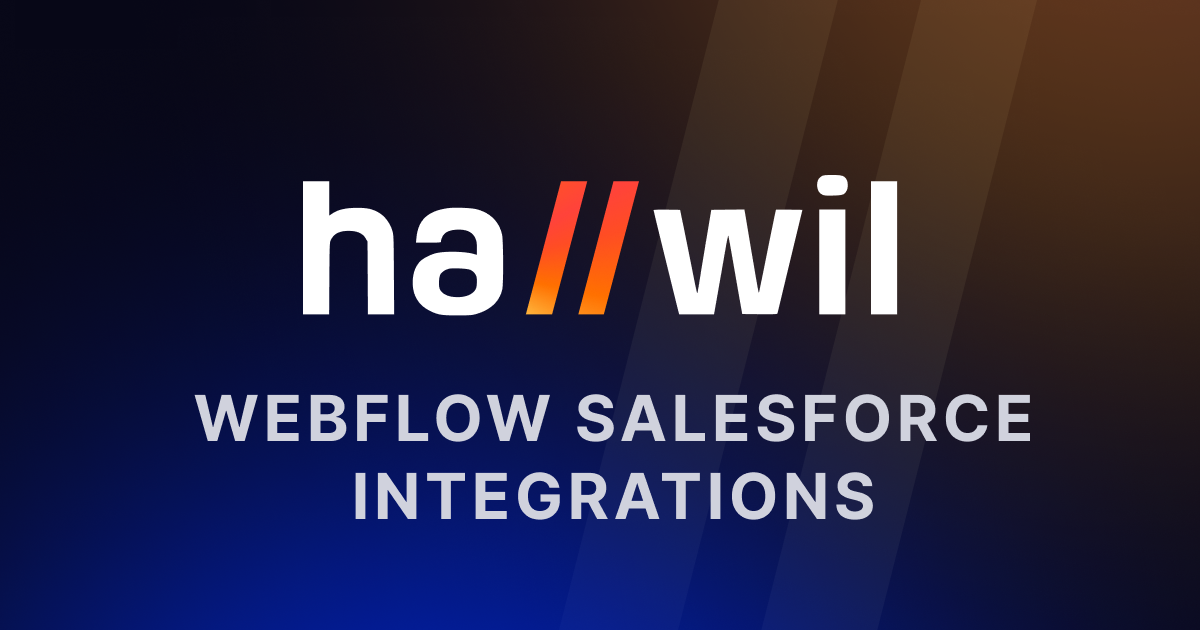 Webflow Salesforce Integration as a Service